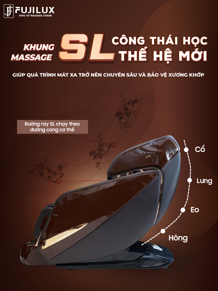 Ghế massage FUJILUX FJ911 - Công nghệ massage 4D thông minh
